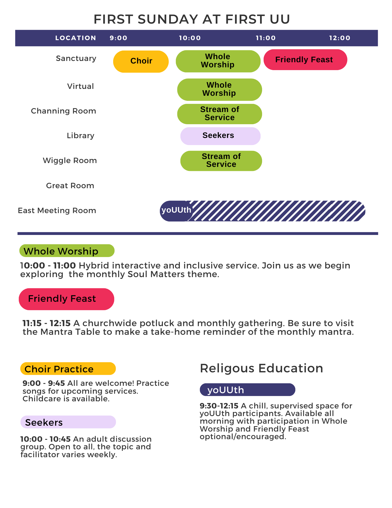 Each Sunday at First UU – First UU of Springfield MO